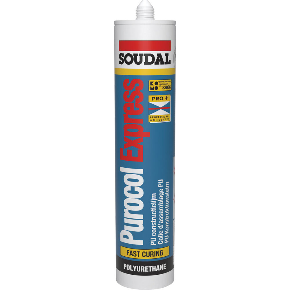15 cartouches 310 ml purocol express transparent - SOUDAL