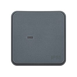 CYKLONE IP55 POUSSOIR LUMINEUX ANTHRACITE - DEBFLEX - 730428