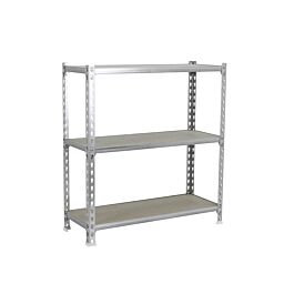 Rayonnage bois-métal léger sans vis 900x1200x400 - 3 niveaux Bois - SIMON RACK - 8425437077241