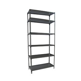 Rayonnage métallique léger sans vis 2500x1100x300 - 6 niveaux Anthracite - SIMON RACK ...