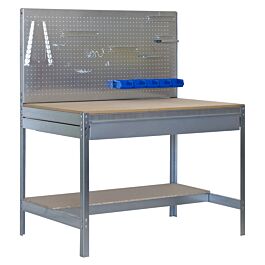 Kit établi Bricolage - 1445x1510x610 - 2 niveaux Bois - SIM...