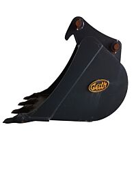 Godet de terrassement GEITH 600 mm équipé de 4 dents FK2TL...