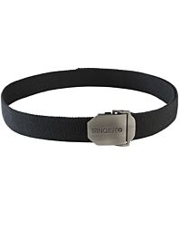Ceinture noir textile ajustable - SINGER - BELT